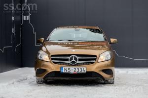 Yellow Mercedes-Benz A 180 2013 in Riga, with an engine capacity of 1.80 L and mileage of 3035 thousand km for 11990 €, photo 2 on AUTOMOTO.COM.LV