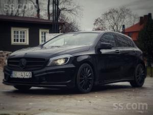 Black Mercedes-Benz A 200 2014 in Valmiera, with an engine capacity of 2.20 L and mileage of 180 thousand km for 14900 €, photo 7 on AUTOMOTO.COM.LV