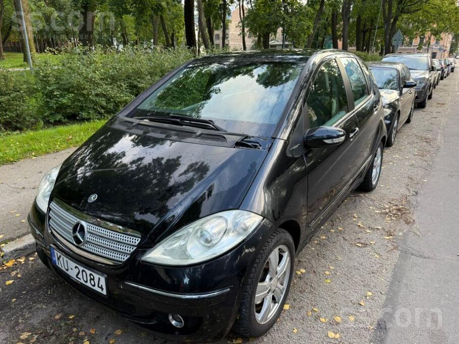 Черный Мерседес А 200 2006 в Рига, объемом двигателя 2.00 л и пробегом 213 тыс. км за 1650 €, фото 3 на AUTOMOTO.COM.LV