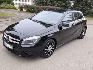 Black Mercedes-Benz A 200 2012 in Jekabpils, with an engine capacity of 1.80 L and mileage of 283 thousand km for 7990 €, photo 1 on AUTOMOTO.COM.LV