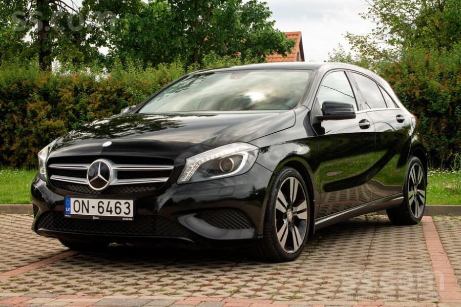 Black Mercedes-Benz A 200 2013 in Jelgava, with an engine capacity of 1.80 L and mileage of 185 thousand km for 9600 €, photo 4 on AUTOMOTO.COM.LV