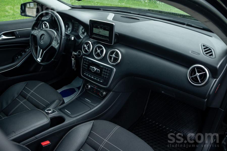 Black Mercedes-Benz A 200 2013 in Jelgava, with an engine capacity of 1.80 L and mileage of 185 thousand km for 9600 €, photo 9 on AUTOMOTO.COM.LV