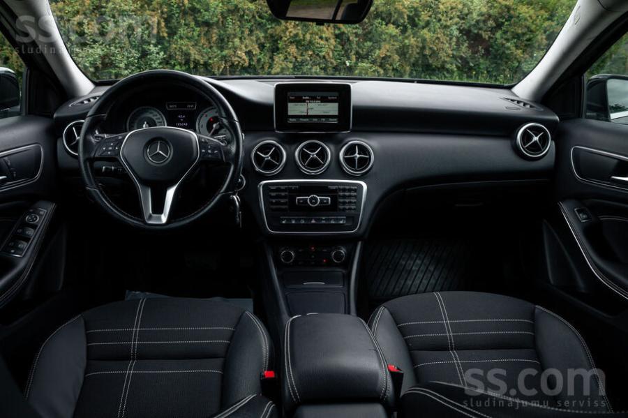 Black Mercedes-Benz A 200 2013 in Jelgava, with an engine capacity of 1.80 L and mileage of 185 thousand km for 9600 €, photo 11 on AUTOMOTO.COM.LV