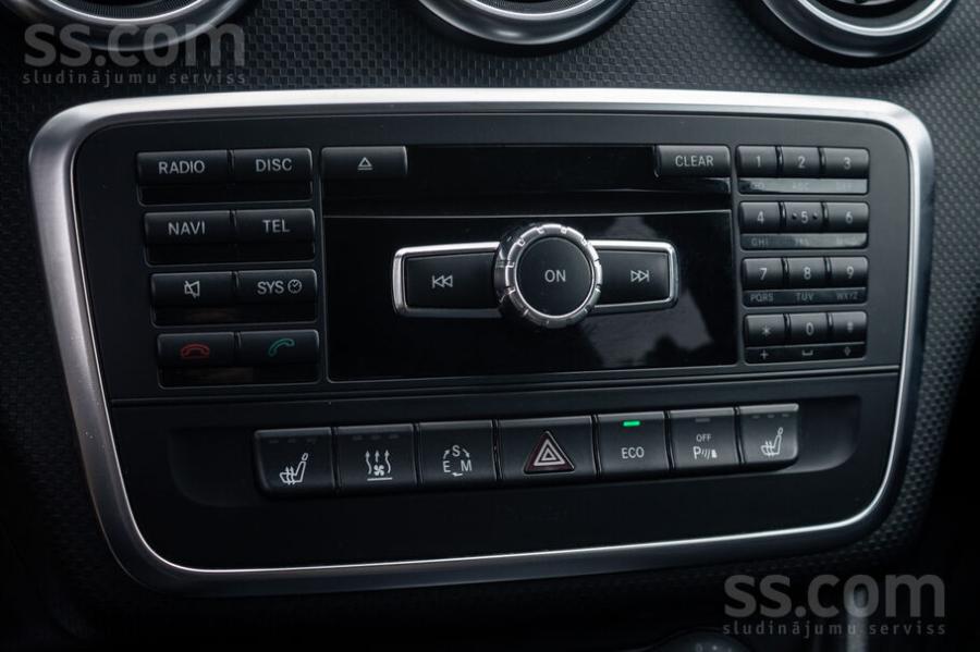 Black Mercedes-Benz A 200 2013 in Jelgava, with an engine capacity of 1.80 L and mileage of 185 thousand km for 9600 €, photo 16 on AUTOMOTO.COM.LV