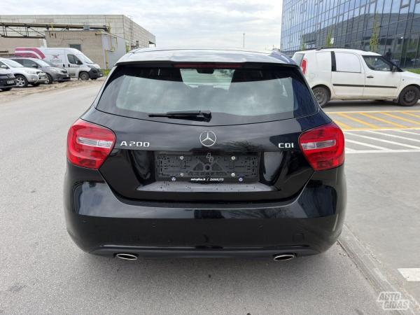 Black Mercedes-Benz A 200 2015 in Panevezys, with an engine capacity of 2.10 L and mileage of 325 thousand km for 6450 €, photo 9 on AUTOMOTO.COM.LV