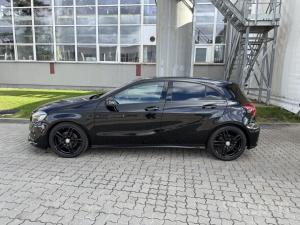 Black Mercedes-Benz A 200 2016 in Riga, with an engine capacity of 2.10 L and mileage of 156 thousand km for 12900 €, photo 6 on AUTOMOTO.COM.LV