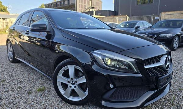Melns Mercedes-Benz A 200 2018 Kauņa, ar dzinēja tilpumu 2.14 L un nobraukumu 240 tūkst. km par 10999 €, foto 1 vietnē AUTOMOTO.COM.LV