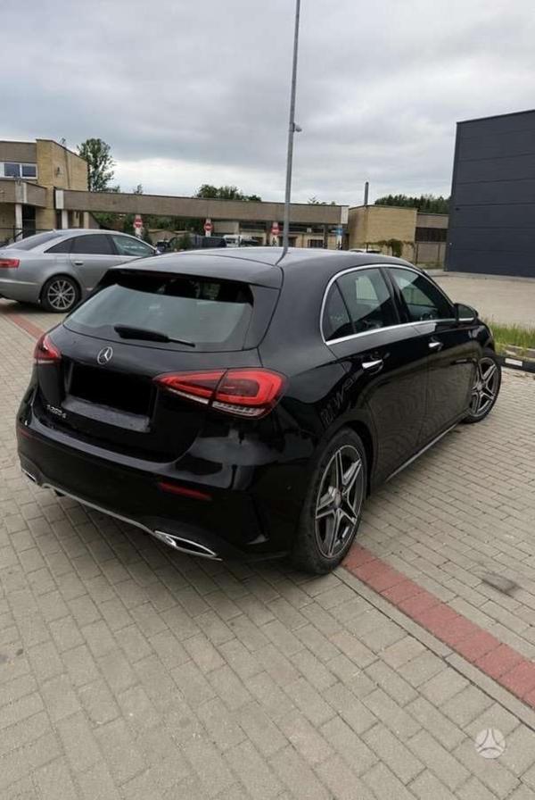 Black Mercedes-Benz A 200 2019 in Kaunas, with an engine capacity of 1.95 L and mileage of 279 thousand km for 15500 €, photo 6 on AUTOMOTO.COM.LV