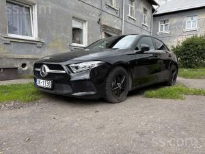 Black Mercedes-Benz A 200 2020 in Liepaja, with an engine capacity of 1.40 L and mileage of 60 thousand km for 25500 €, photo  on AUTOMOTO.COM.LV