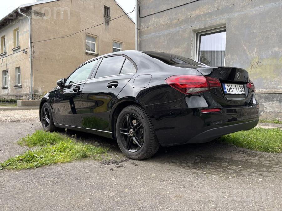 Black Mercedes-Benz A 200 2020 in Liepaja, with an engine capacity of 1.40 L and mileage of 60 thousand km for 25500 €, photo 8 on AUTOMOTO.COM.LV