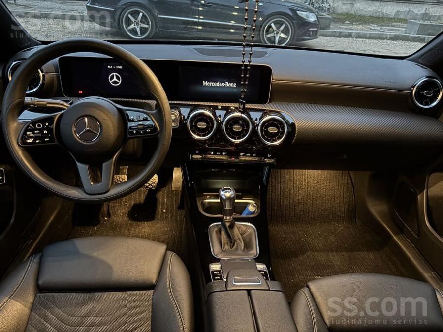 Black Mercedes-Benz A 200 2020 in Liepaja, with an engine capacity of 1.40 L and mileage of 60 thousand km for 25500 €, photo 10 on AUTOMOTO.COM.LV