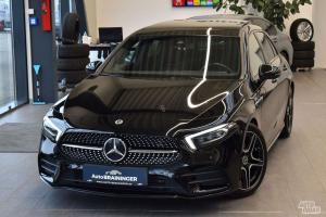 Melns Mercedes-Benz A 200 2021 Kauņa, ar dzinēja tilpumu 2.00 L un nobraukumu 24 tūkst. km par 32119 €, foto  vietnē AUTOMOTO.COM.LV