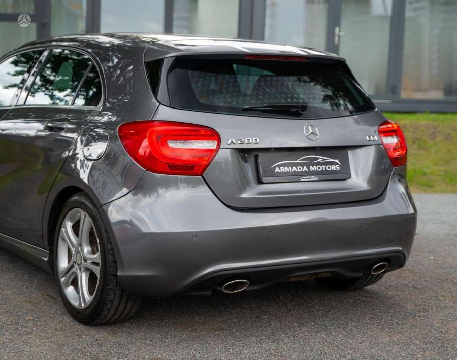 Grey Mercedes-Benz A 200 2012 in Vilnius, with an engine capacity of 1.80 L and mileage of 152 thousand km for 8500 €, photo 14 on AUTOMOTO.COM.LV