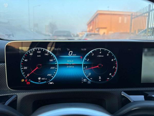 Grey Mercedes-Benz A 200 2018 in Utena, with an engine capacity of 1.33 L and mileage of 317 thousand km for 11500 €, photo 10 on AUTOMOTO.COM.LV