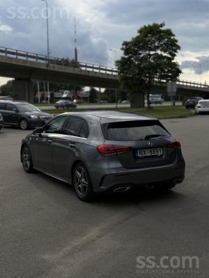 Grey Mercedes-Benz A 200 2019 in Riga, with an engine capacity of 1.30 L and mileage of 103 thousand km for 19900 €, photo 4 on AUTOMOTO.COM.LV