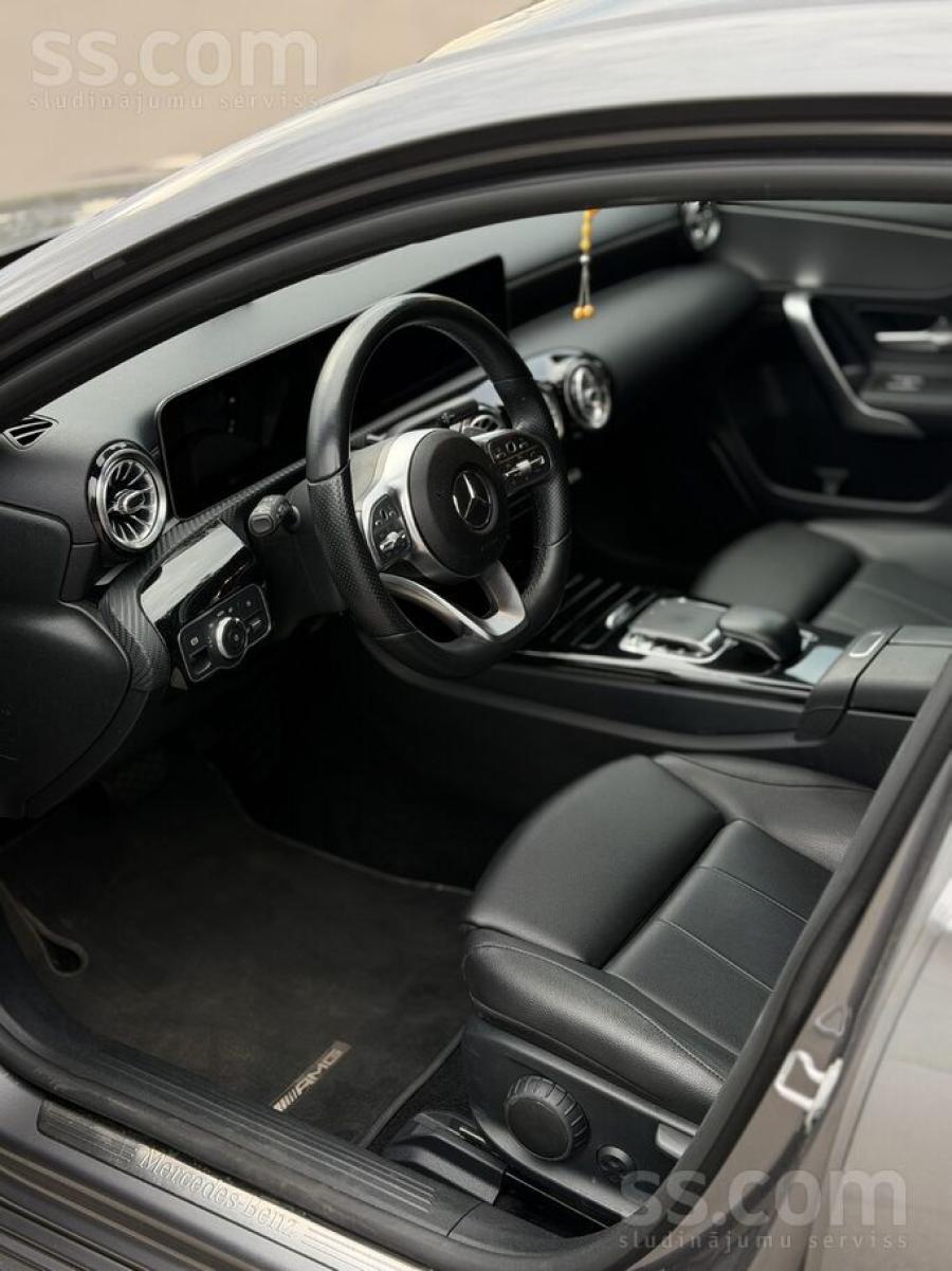 Grey Mercedes-Benz A 200 2019 in Riga, with an engine capacity of 1.30 L and mileage of 103 thousand km for 19900 €, photo 6 on AUTOMOTO.COM.LV