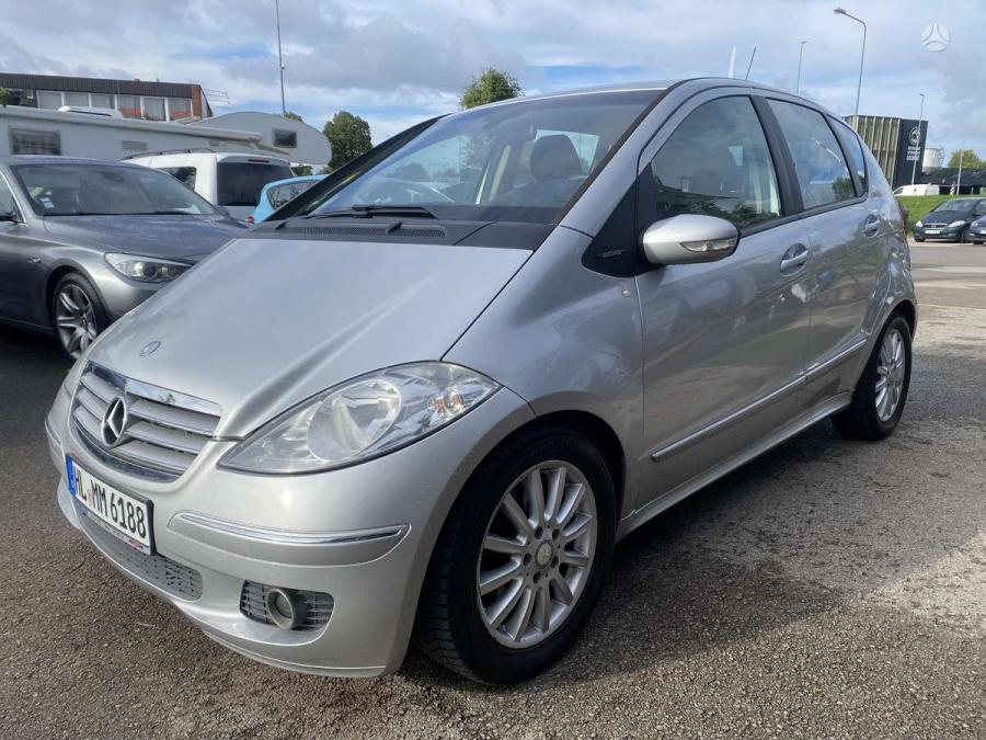 Grey Mercedes-Benz A 200 2005 in Klaipeda, with an engine capacity of 1.99 L and mileage of 169 thousand km for 3250 €, photo 1 on AUTOMOTO.COM.LV