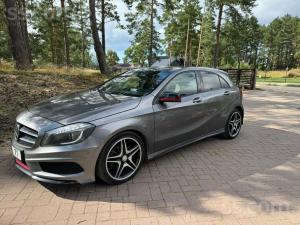 Grey Mercedes-Benz A 200 2014 in Riga, with an engine capacity of 2.00 L and mileage of 230 thousand km for 12500 €, photo  on AUTOMOTO.COM.LV