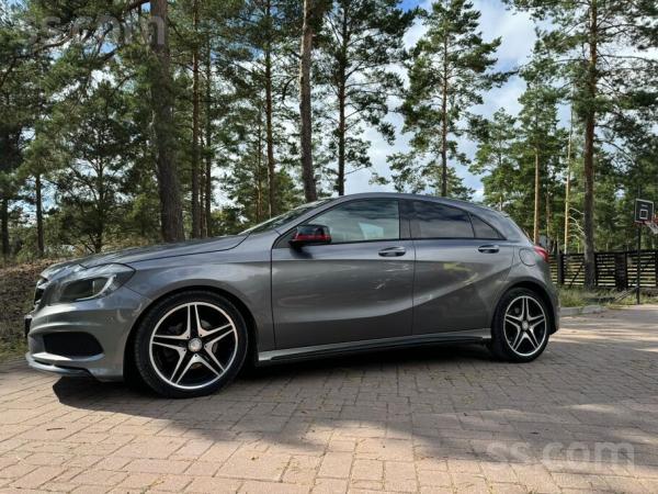 Grey Mercedes-Benz A 200 2014 in Riga, with an engine capacity of 2.00 L and mileage of 230 thousand km for 12500 €, photo 2 on AUTOMOTO.COM.LV