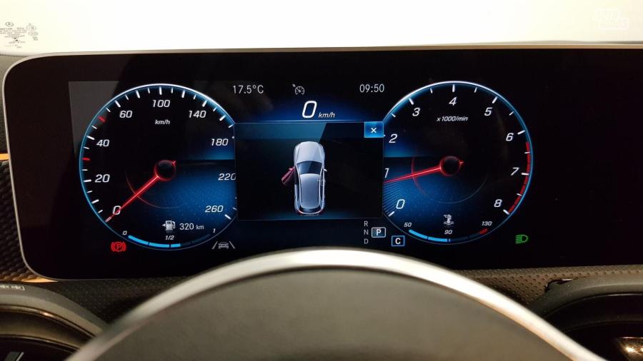 Grey Mercedes-Benz A 200 2020 in Kaunas, with an engine capacity of 1.30 L and mileage of 76 thousand km for 26407 €, photo 11 on AUTOMOTO.COM.LV