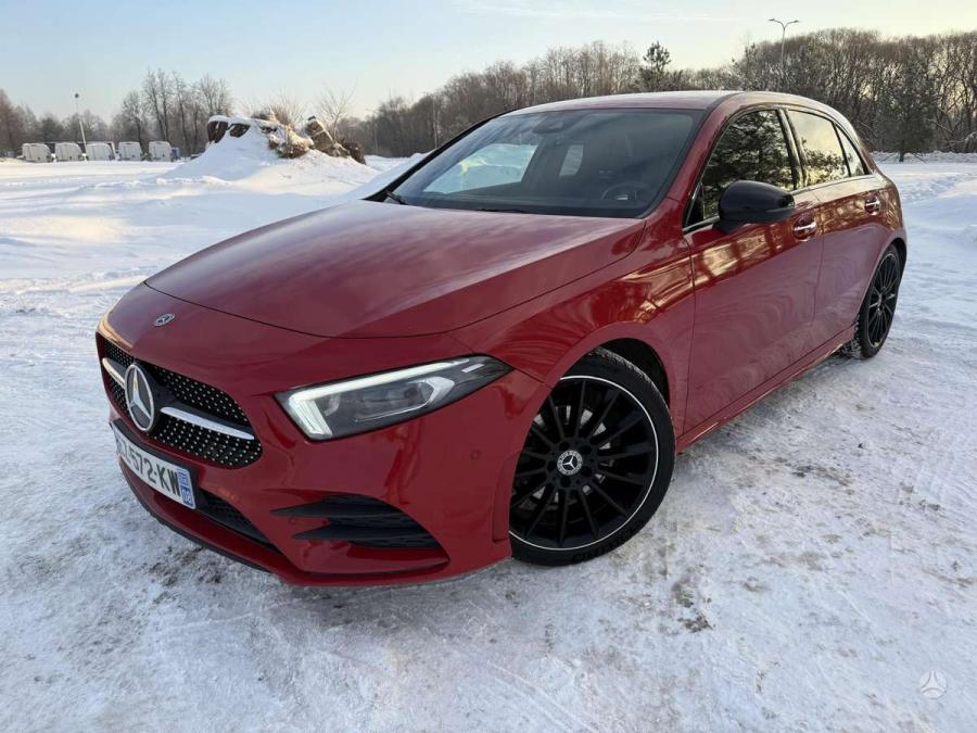 Red Mercedes-Benz A 200 2018 in Taurage, with an engine capacity of 1.33 L and mileage of 251 thousand km for 15500 €, photo 1 on AUTOMOTO.COM.LV