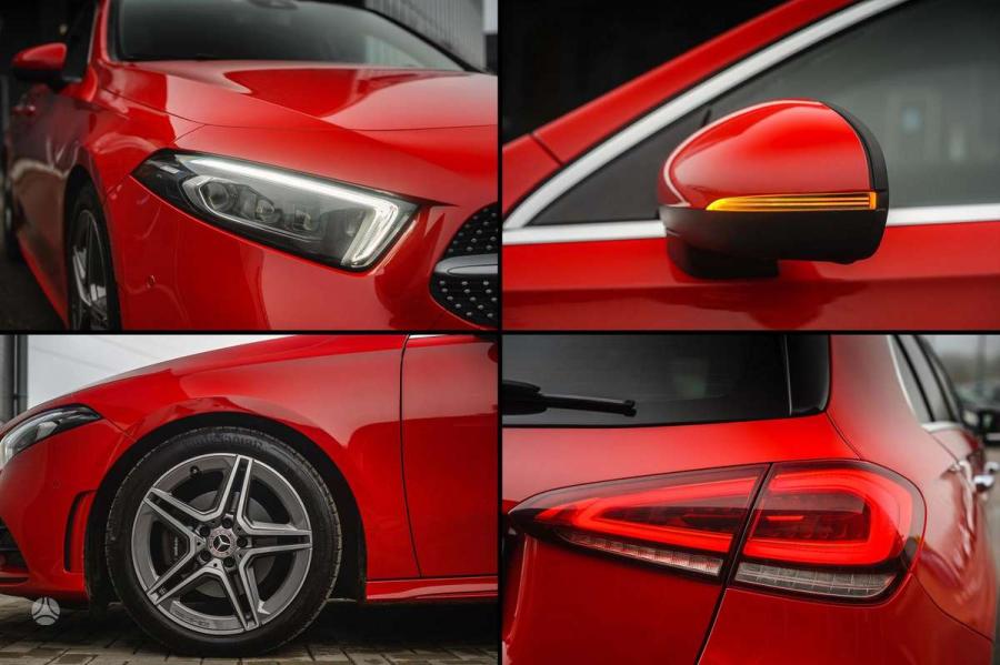 Red Mercedes-Benz A 200 2018 in Kaunas, with an engine capacity of 1.30 L and mileage of 186 thousand km for 16950 €, photo 13 on AUTOMOTO.COM.LV