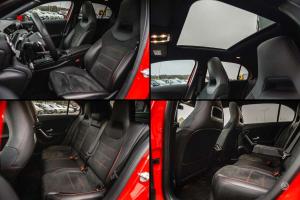 Red Mercedes-Benz A 200 2018 in Kaunas, with an engine capacity of 1.30 L and mileage of 186 thousand km for 16950 €, photo 14 on AUTOMOTO.COM.LV