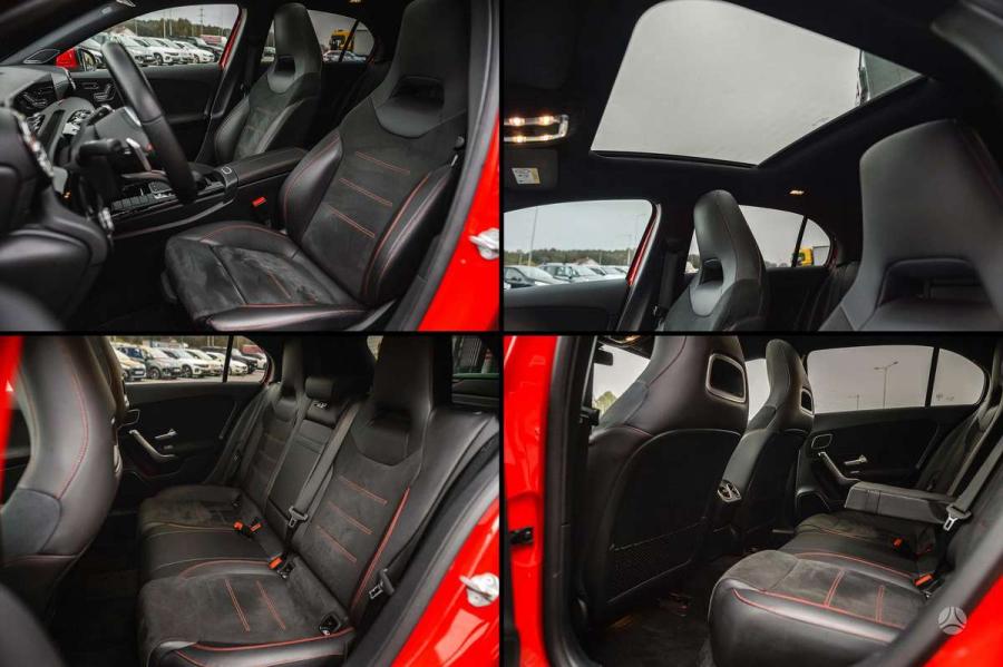 Red Mercedes-Benz A 200 2018 in Kaunas, with an engine capacity of 1.30 L and mileage of 186 thousand km for 16950 €, photo 14 on AUTOMOTO.COM.LV