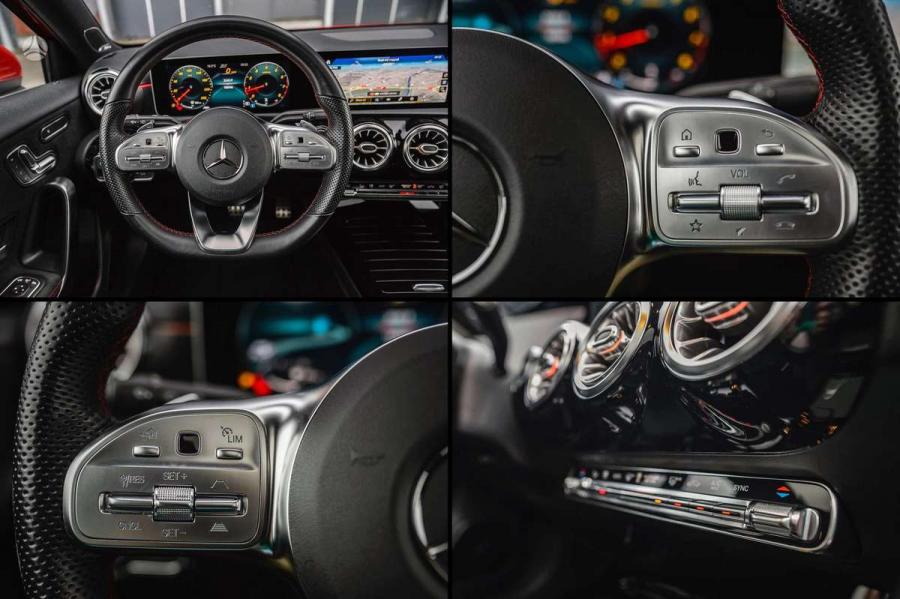 Red Mercedes-Benz A 200 2018 in Kaunas, with an engine capacity of 1.30 L and mileage of 186 thousand km for 16950 €, photo 18 on AUTOMOTO.COM.LV