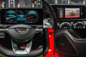 Red Mercedes-Benz A 200 2018 in Kaunas, with an engine capacity of 1.30 L and mileage of 186 thousand km for 16950 €, photo 19 on AUTOMOTO.COM.LV