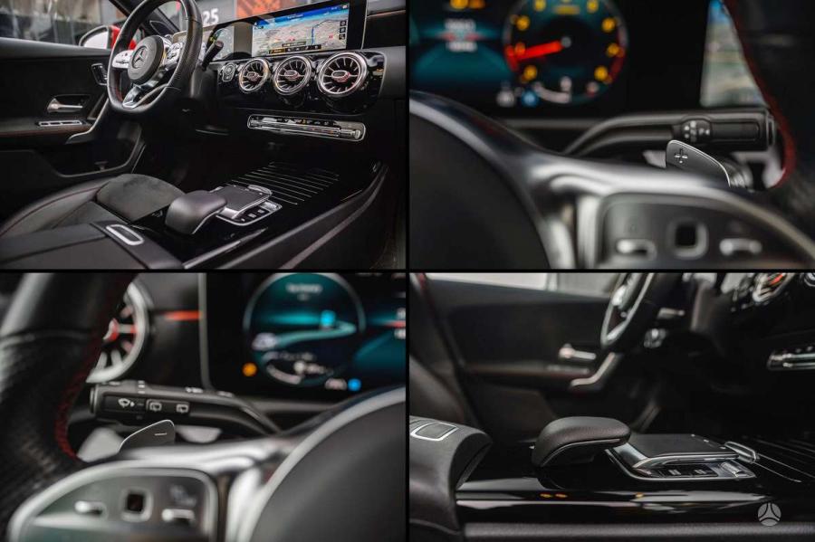 Red Mercedes-Benz A 200 2018 in Kaunas, with an engine capacity of 1.30 L and mileage of 186 thousand km for 16950 €, photo 20 on AUTOMOTO.COM.LV