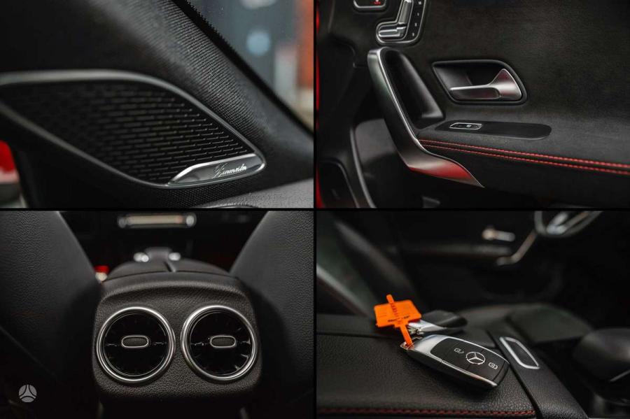 Red Mercedes-Benz A 200 2018 in Kaunas, with an engine capacity of 1.30 L and mileage of 186 thousand km for 16950 €, photo 23 on AUTOMOTO.COM.LV