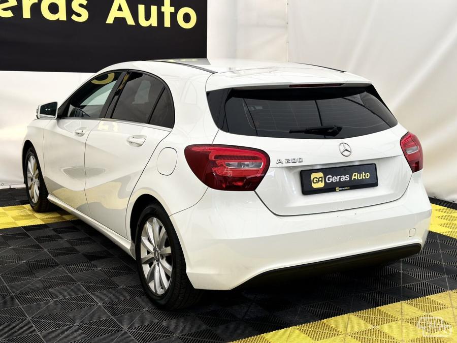 Balts Mercedes-Benz A 200 2015 Avižieniai, ar dzinēja tilpumu 1.60 L un nobraukumu 153 tūkst. km par 8490 €, foto 5 vietnē AUTOMOTO.COM.LV