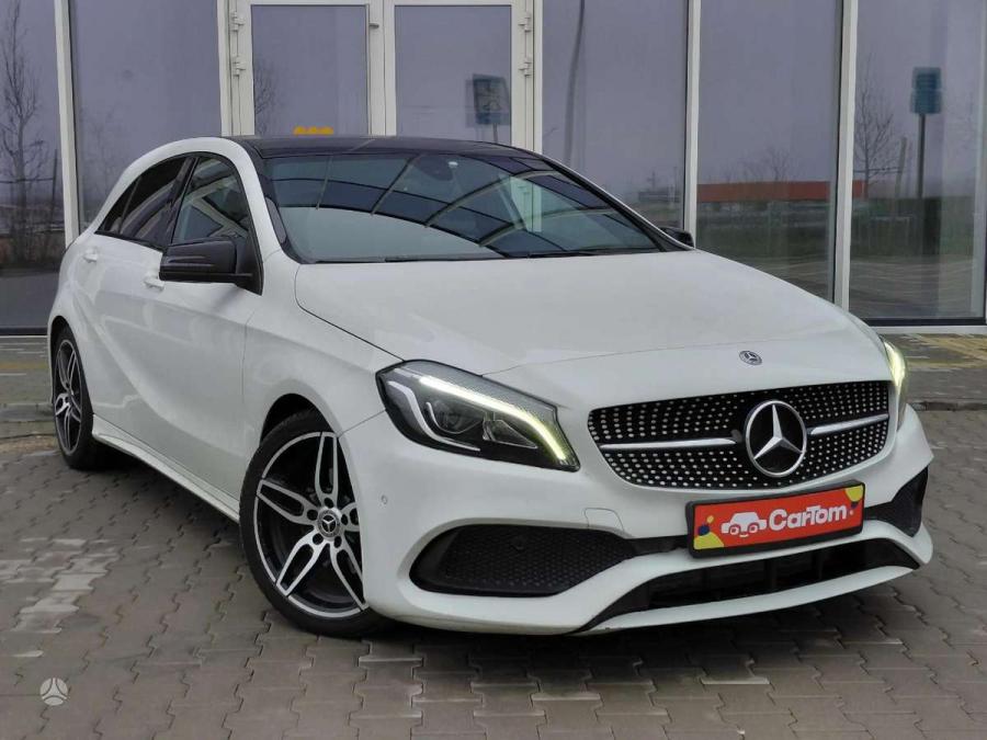 White Mercedes-Benz A 200 2018 in Vilnius, with an engine capacity of 2.14 L and mileage of 235 thousand km for 12000 €, photo 1 on AUTOMOTO.COM.LV