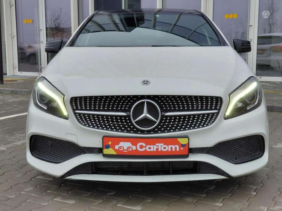 White Mercedes-Benz A 200 2018 in Vilnius, with an engine capacity of 2.14 L and mileage of 235 thousand km for 12000 €, photo 2 on AUTOMOTO.COM.LV