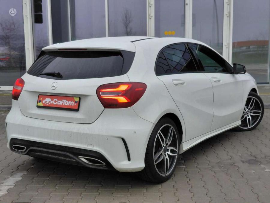 White Mercedes-Benz A 200 2018 in Vilnius, with an engine capacity of 2.14 L and mileage of 235 thousand km for 12000 €, photo 6 on AUTOMOTO.COM.LV