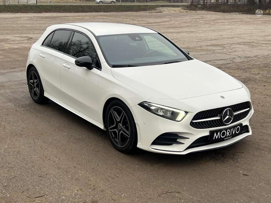 White Mercedes-Benz A 200 2018 in Siauliai, with an engine capacity of 1.33 L and mileage of 109 thousand km for 21500 €, photo 7 on AUTOMOTO.COM.LV