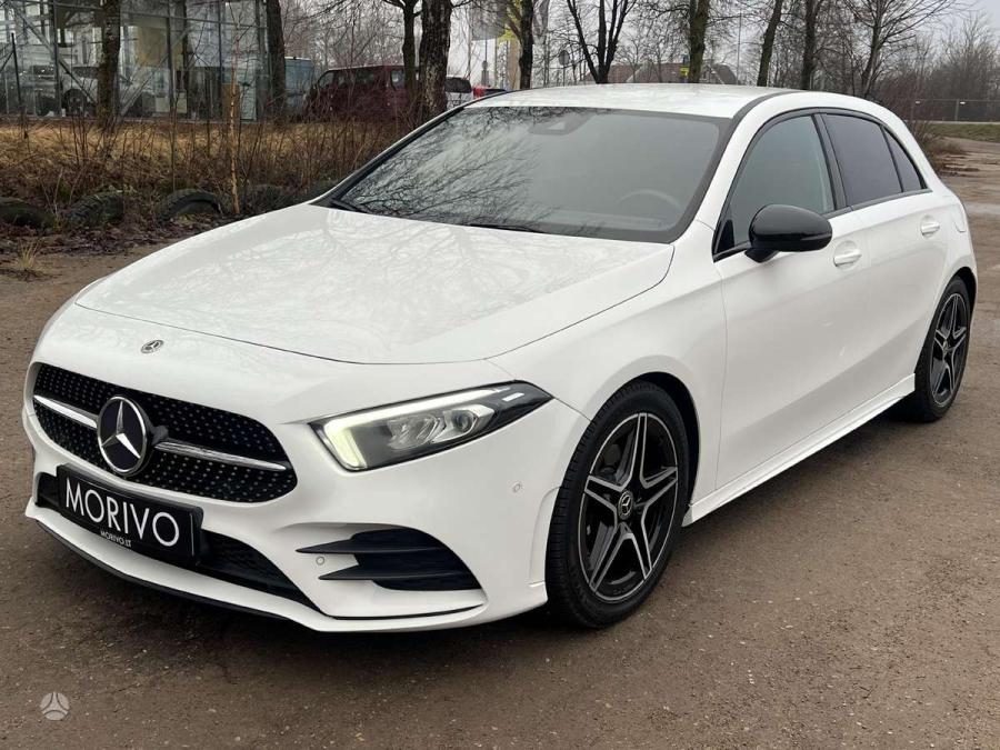 White Mercedes-Benz A 200 2018 in Siauliai, with an engine capacity of 1.33 L and mileage of 109 thousand km for 21500 €, photo 11 on AUTOMOTO.COM.LV