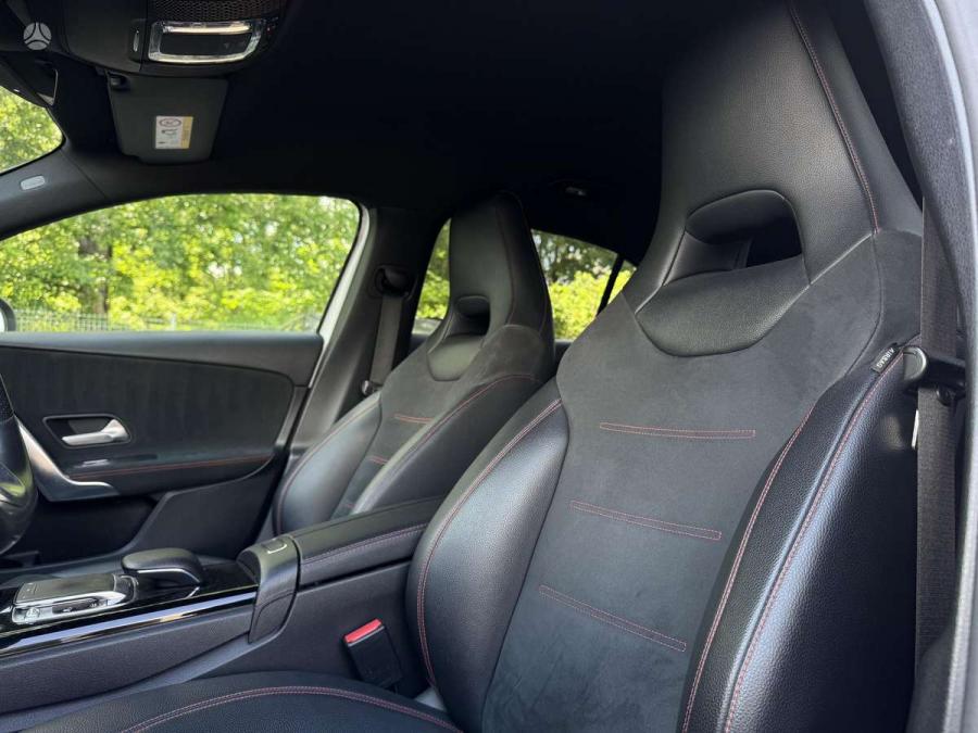 White Mercedes-Benz A 200 2018 in Vilnius, with an engine capacity of 1.30 L and mileage of 110 thousand km for 17500 €, photo 16 on AUTOMOTO.COM.LV
