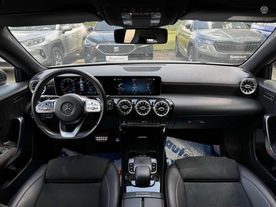 White Mercedes-Benz A 200 2018 in Vilnius, with an engine capacity of 1.30 L and mileage of 110 thousand km for 17500 €, photo 21 on AUTOMOTO.COM.LV