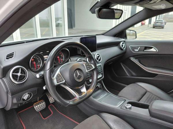 White Mercedes-Benz A 200 2018 in Vilnius, with an engine capacity of 2.14 L and mileage of 235 thousand km for 10500 €, photo 7 on AUTOMOTO.COM.LV