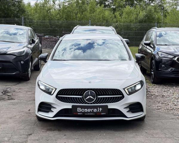 White Mercedes-Benz A 200 2018 in Vilnius, with an engine capacity of 1.30 L and mileage of 110 thousand km for 16490 €, photo 2 on AUTOMOTO.COM.LV
