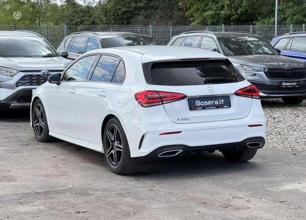 White Mercedes-Benz A 200 2018 in Vilnius, with an engine capacity of 1.30 L and mileage of 110 thousand km for 16490 €, photo 7 on AUTOMOTO.COM.LV
