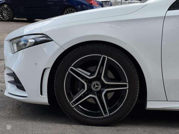 White Mercedes-Benz A 200 2018 in Vilnius, with an engine capacity of 1.30 L and mileage of 110 thousand km for 16490 €, photo 9 on AUTOMOTO.COM.LV