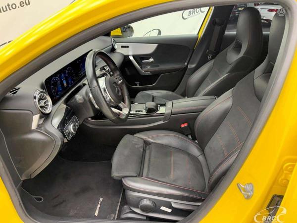 Yellow Mercedes-Benz a-220 2019 in Vilnius, with an engine capacity of 1.99 L and mileage of 28 thousand km for 24400 €, photo 9 on AUTOMOTO.COM.LV