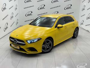 Yellow Mercedes-Benz a-220 2019 in Vilnius, with an engine capacity of 1.99 L and mileage of 28 thousand km for 23600 €, photo  on AUTOMOTO.COM.LV