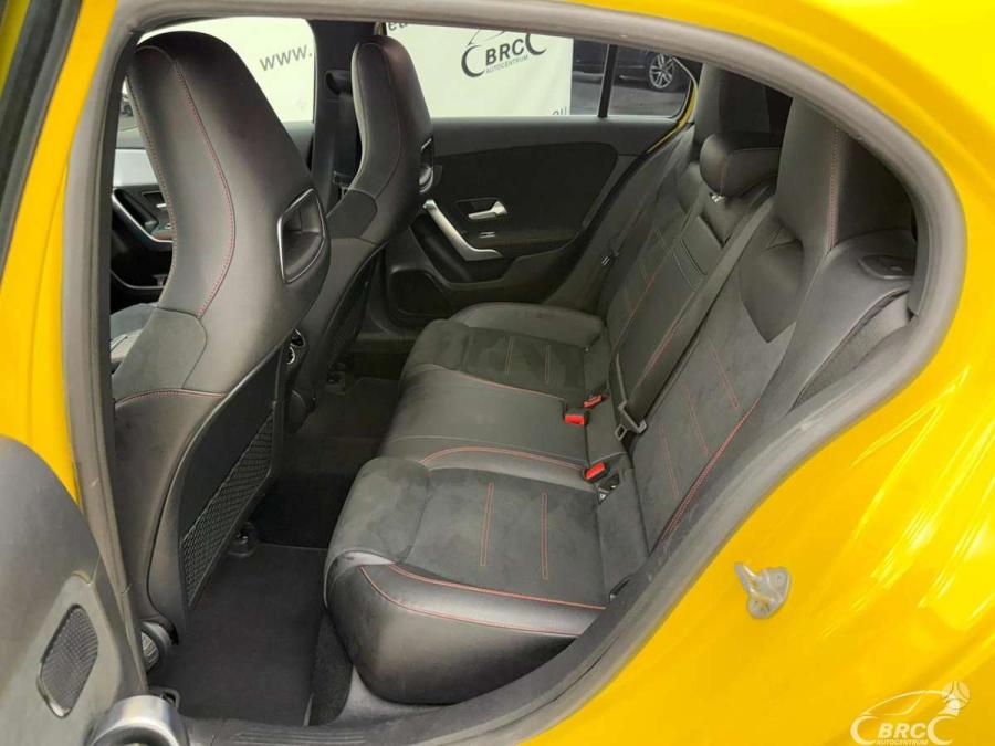 Yellow Mercedes-Benz a-220 2019 in Vilnius, with an engine capacity of 1.99 L and mileage of 28 thousand km for 19900 €, photo 6 on AUTOMOTO.COM.LV