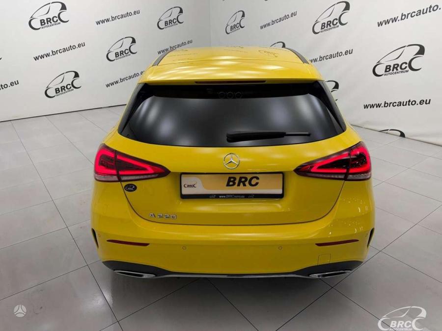 Yellow Mercedes-Benz a-220 2019 in Vilnius, with an engine capacity of 1.99 L and mileage of 28 thousand km for 19900 €, photo 26 on AUTOMOTO.COM.LV