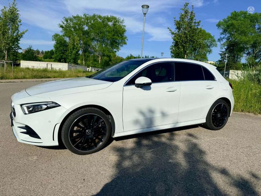 White Mercedes-Benz a-250 2022 in Klaipeda, with an engine capacity of 1.33 L and mileage of 59 thousand km for 29300 €, photo 4 on AUTOMOTO.COM.LV