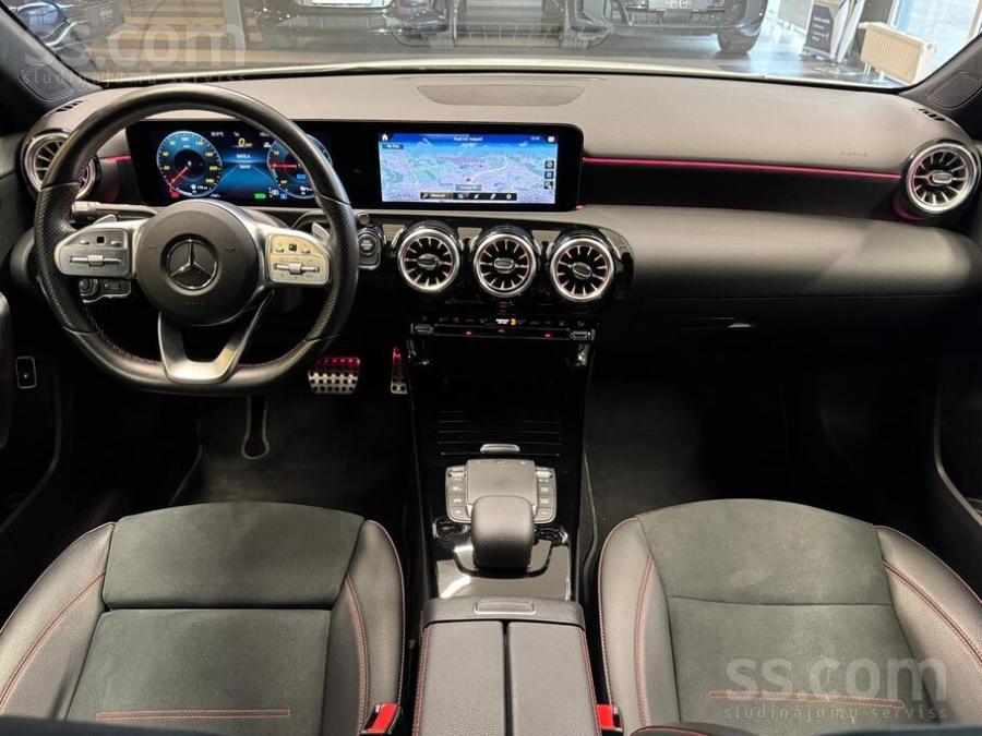 White Mercedes-Benz a-250 2022 in Riga, with an engine capacity of 1.30 L and mileage of 58 thousand km for 27190 €, photo 9 on AUTOMOTO.COM.LV